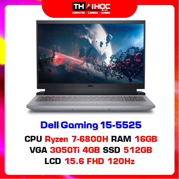 Laptop Dell Gaming G15 5525 (Ryzen R7-6800H | 16GB | 512GB | RTX ...
